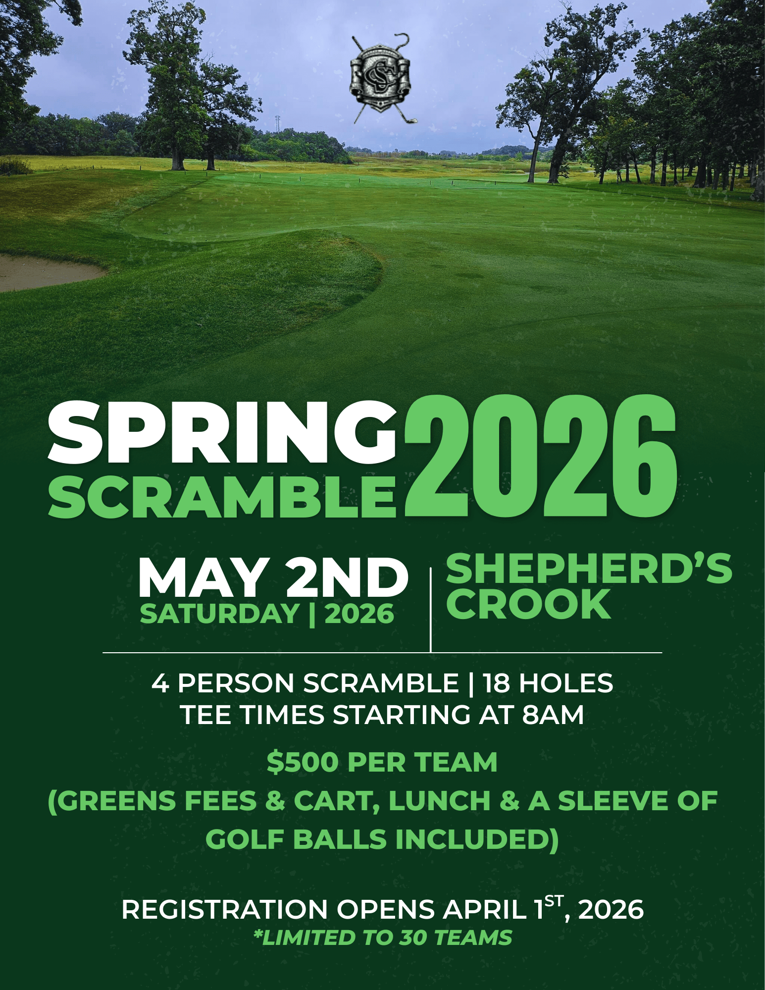 Spring Scramble 2026 - Shepherds Crook Golf Course